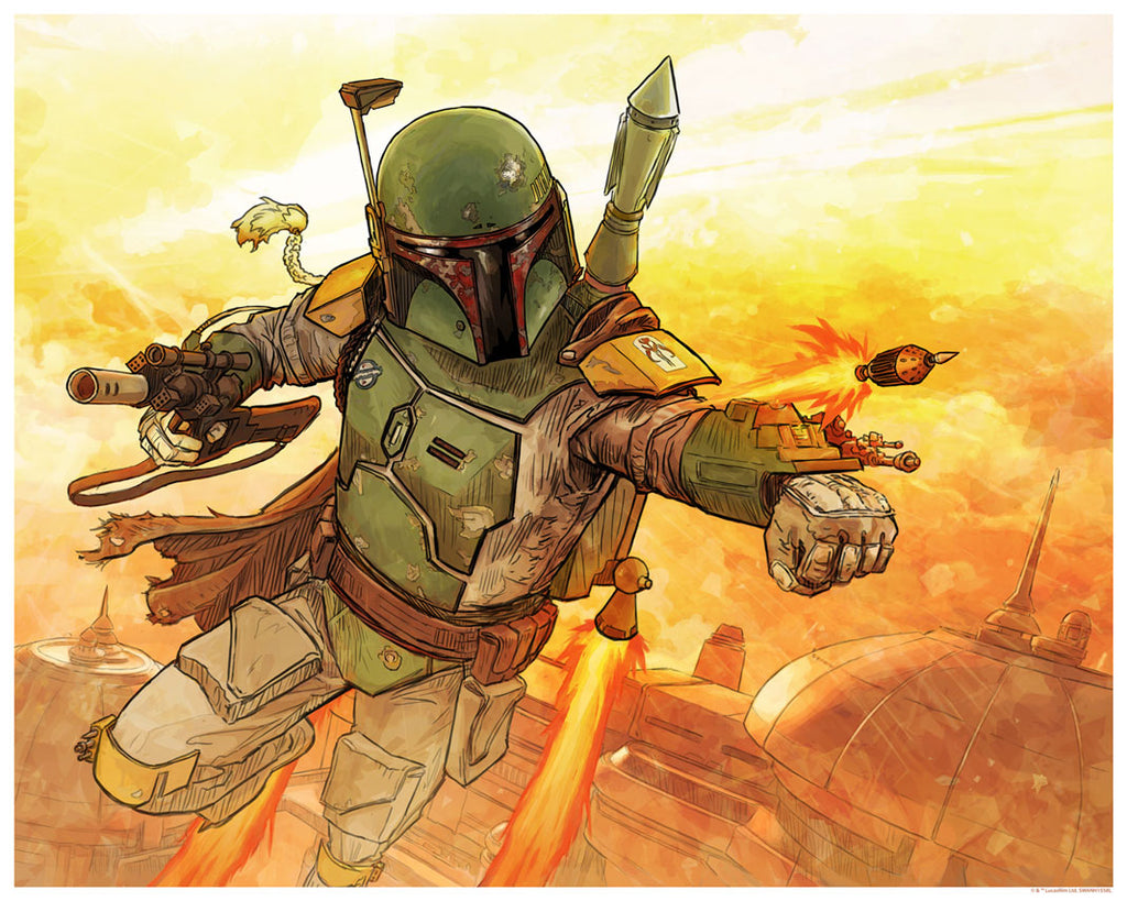 Boba Fett Flying