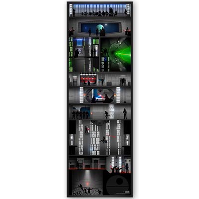 ANH Death Star Cross Section by Jason Christman | Star Wars Celebration ...